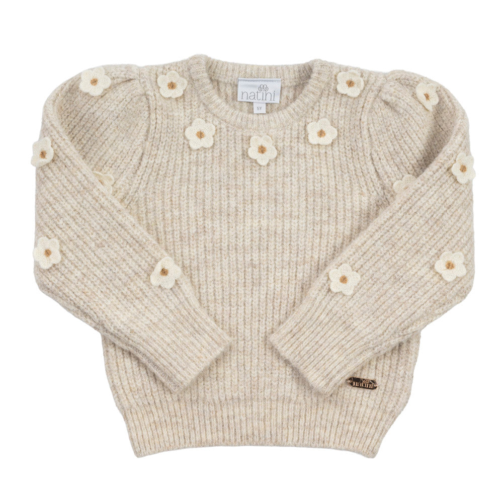 Pull Flowers winter 2025 meisjes - Natini